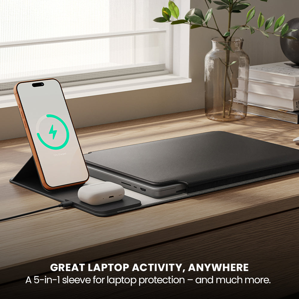 NEXA LIFT Laptop Sleeve With Charging Stand